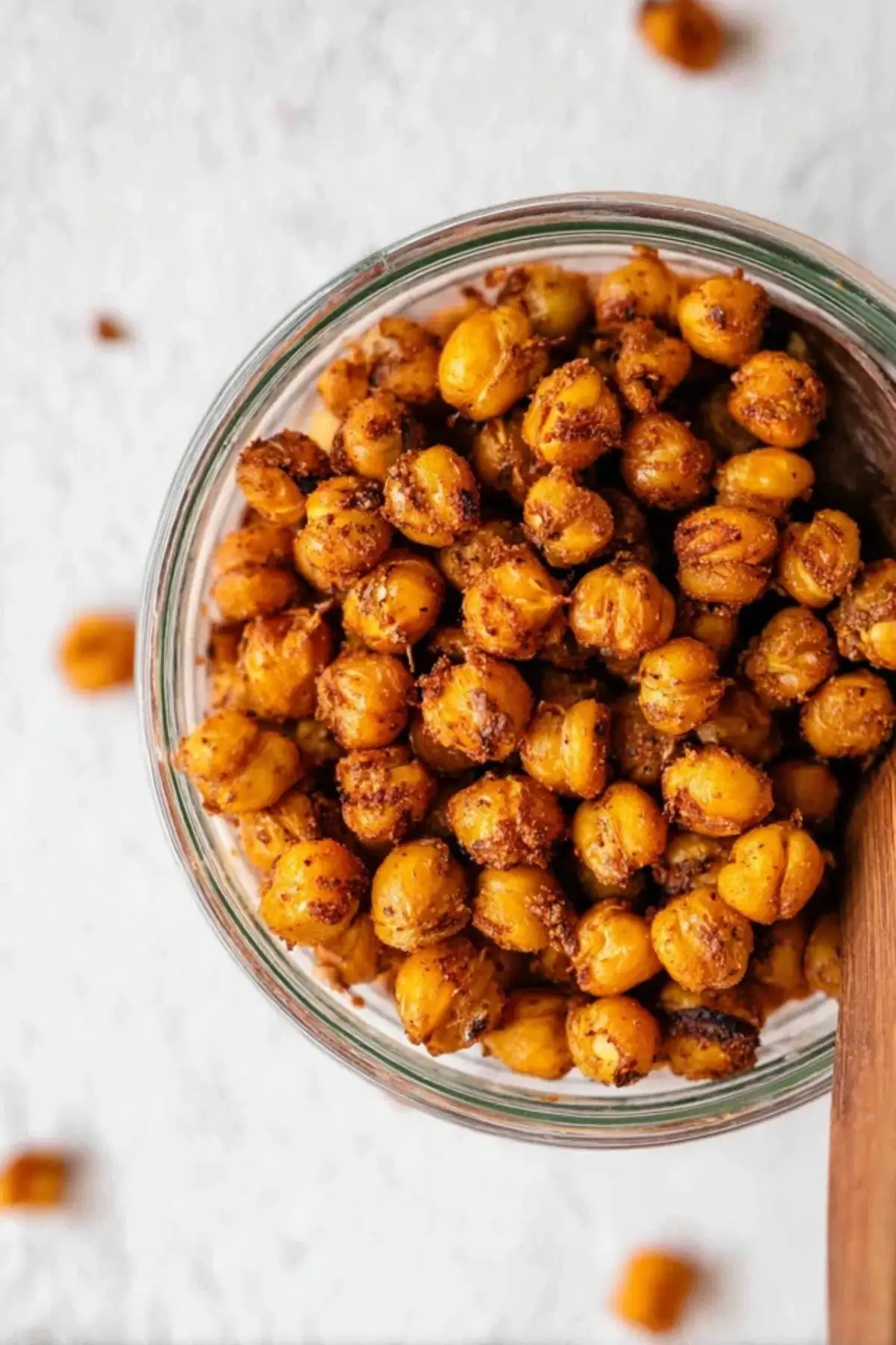 Air Fryer Crispy Chickpeas - Easy and Healthy Snack - Recipe by Katherine