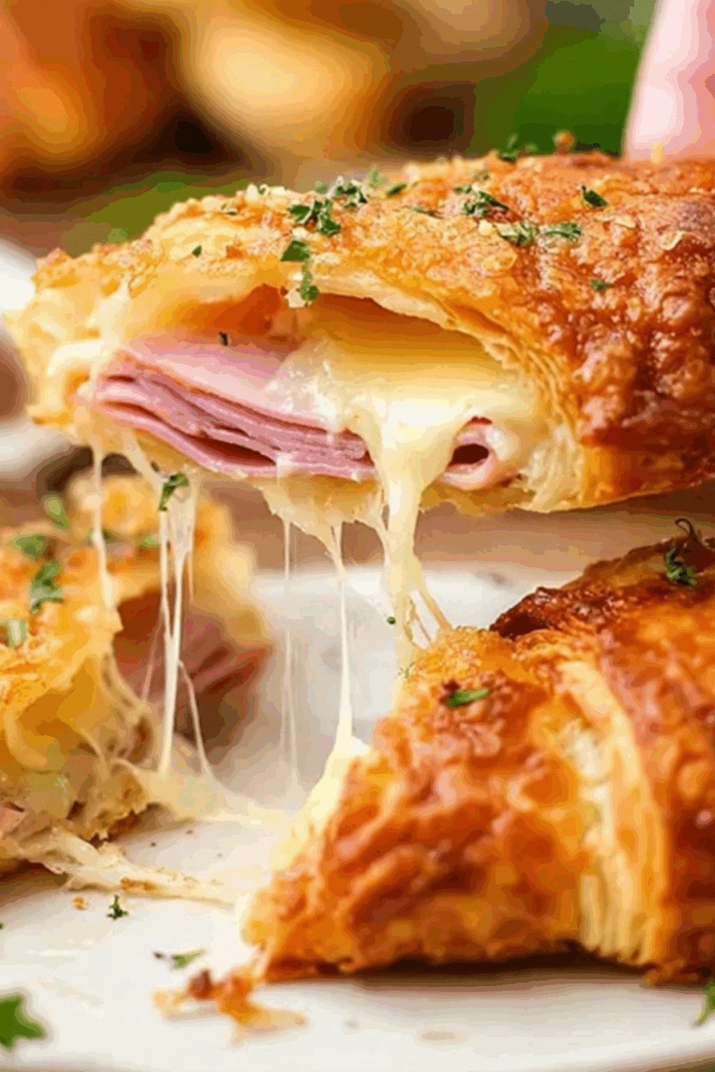 Baked Ham and Cheese Croissants - 15-Minute Delicious Recipe - Recipe ...