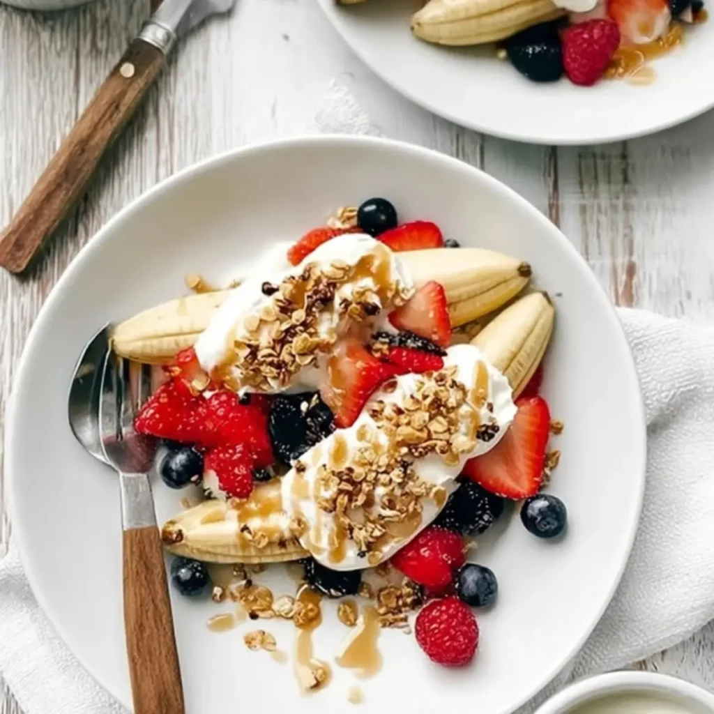 Breakfast Banana Split Recipe – Easy & Healthy - Recipe by Katherine
