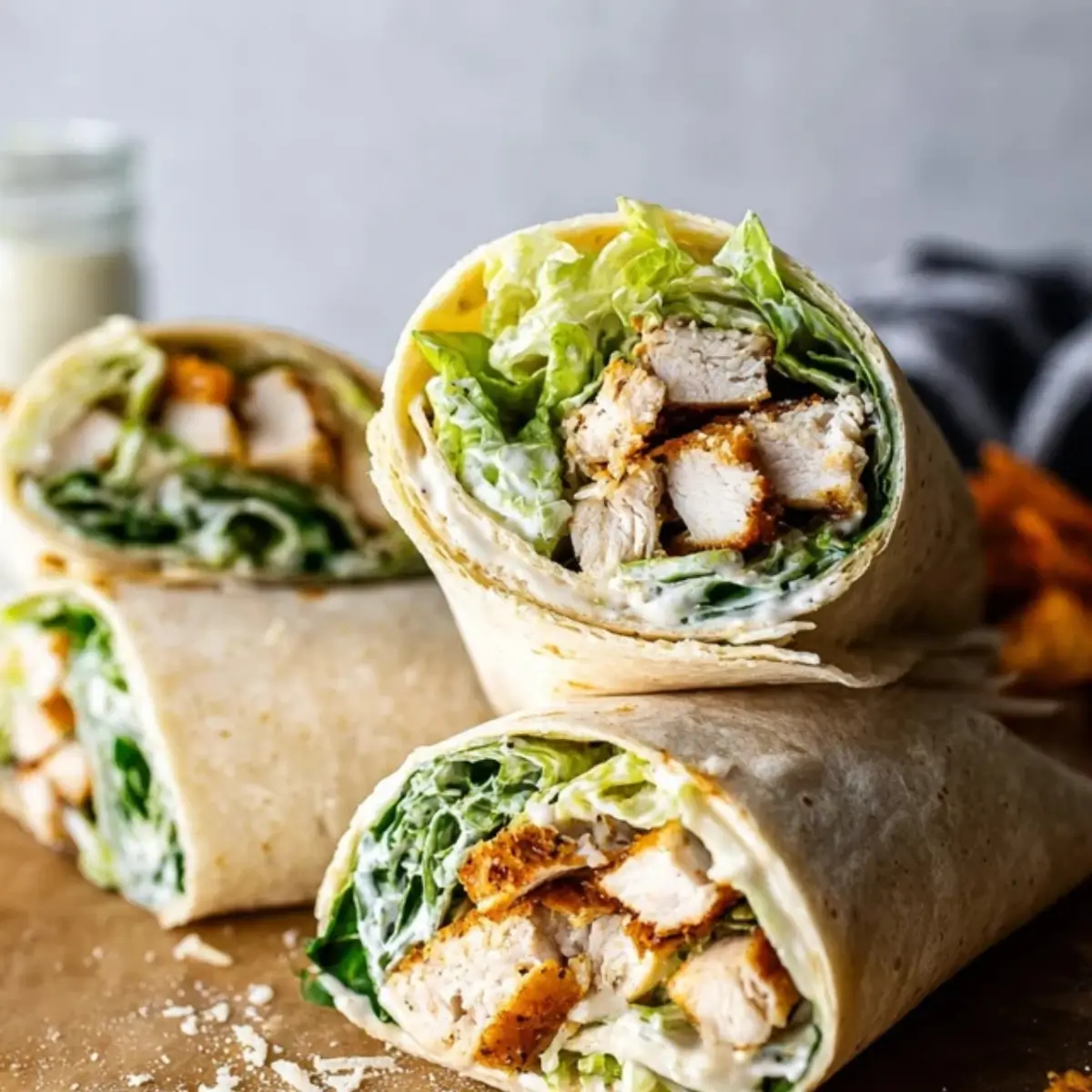 Chicken Caesar Wrap - Easy & Delicious Meal - Recipe by Katherine