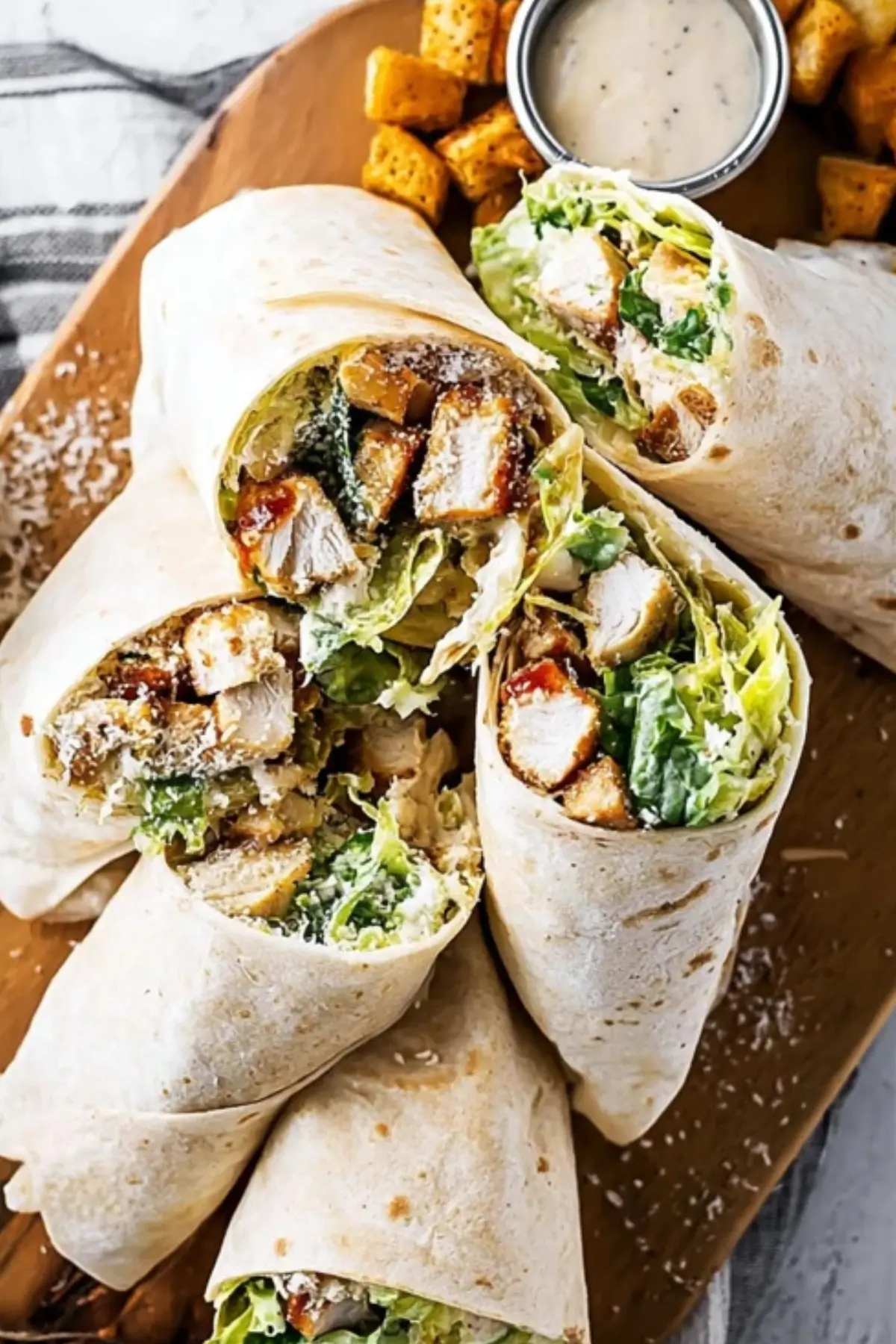 Chicken Caesar Wrap - Easy & Delicious Meal - Recipe by Katherine