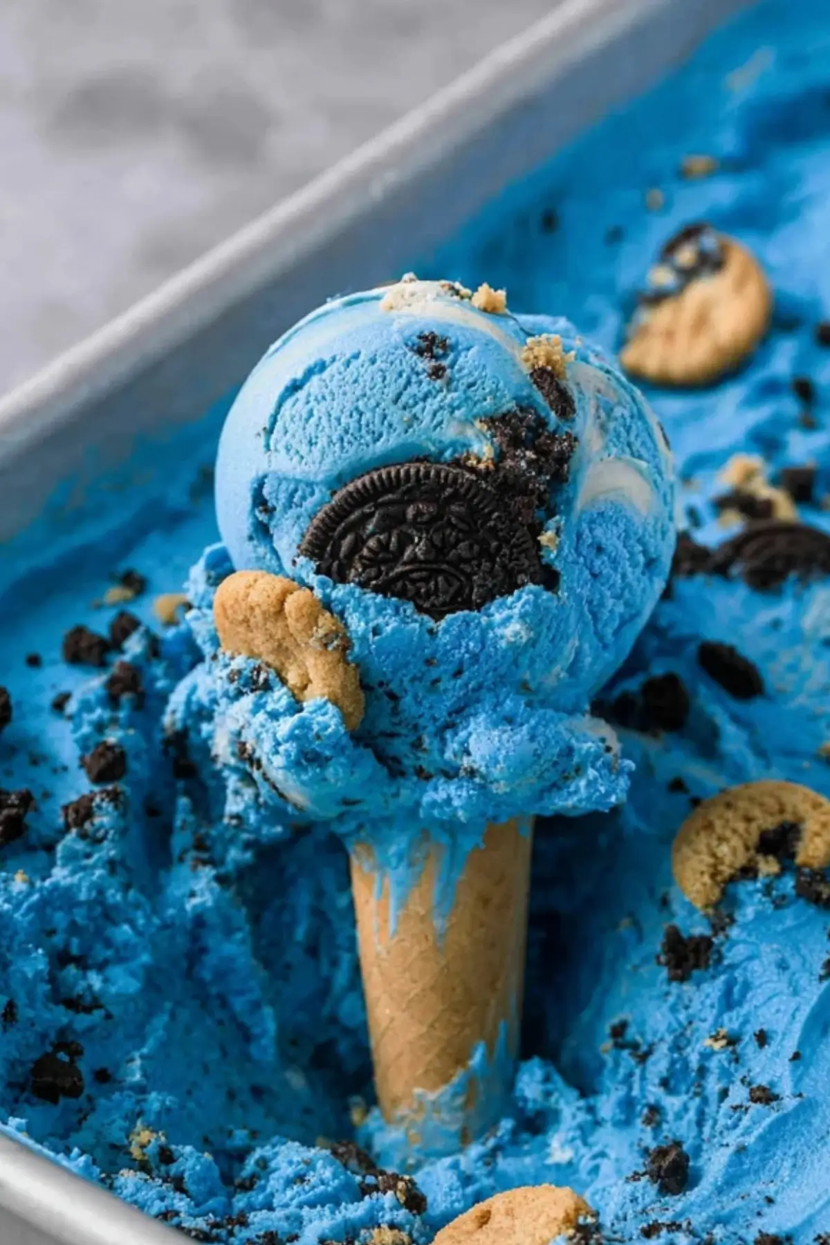 Cookie Monster Ice Cream – 5-Minute No-Churn Recipe - Recipe by Katherine