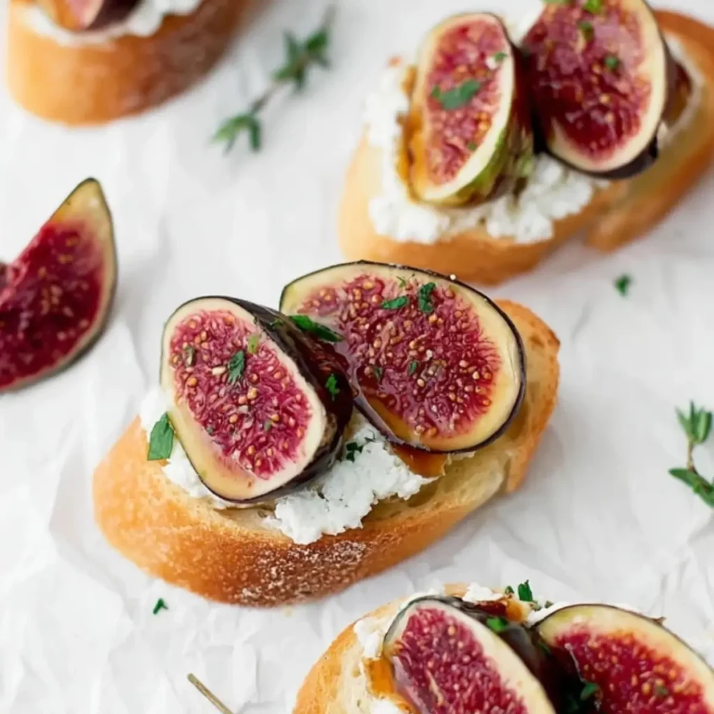 Fig and Goat Cheese Crostini – Easy & Delicious Recipe - Recipe by ...