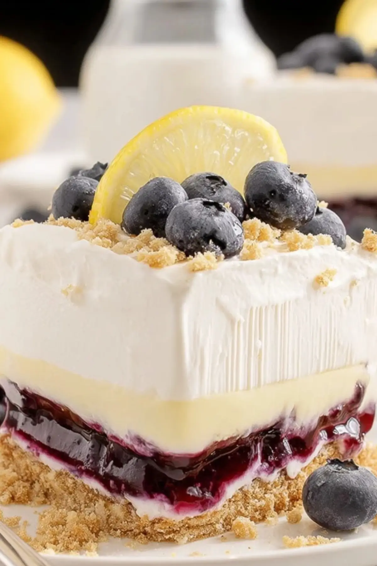 Lemon Blueberry Delight – Best No-Bake Dessert Ever - Recipe by Katherine