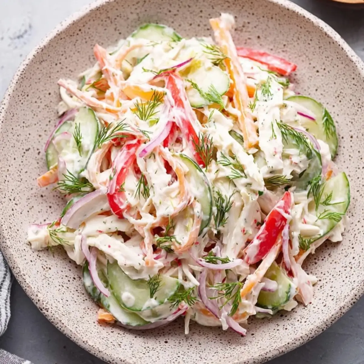 Surimi Salad: Easy Seafood Salad Recipe (Quick & Refreshing) - Recipe ...