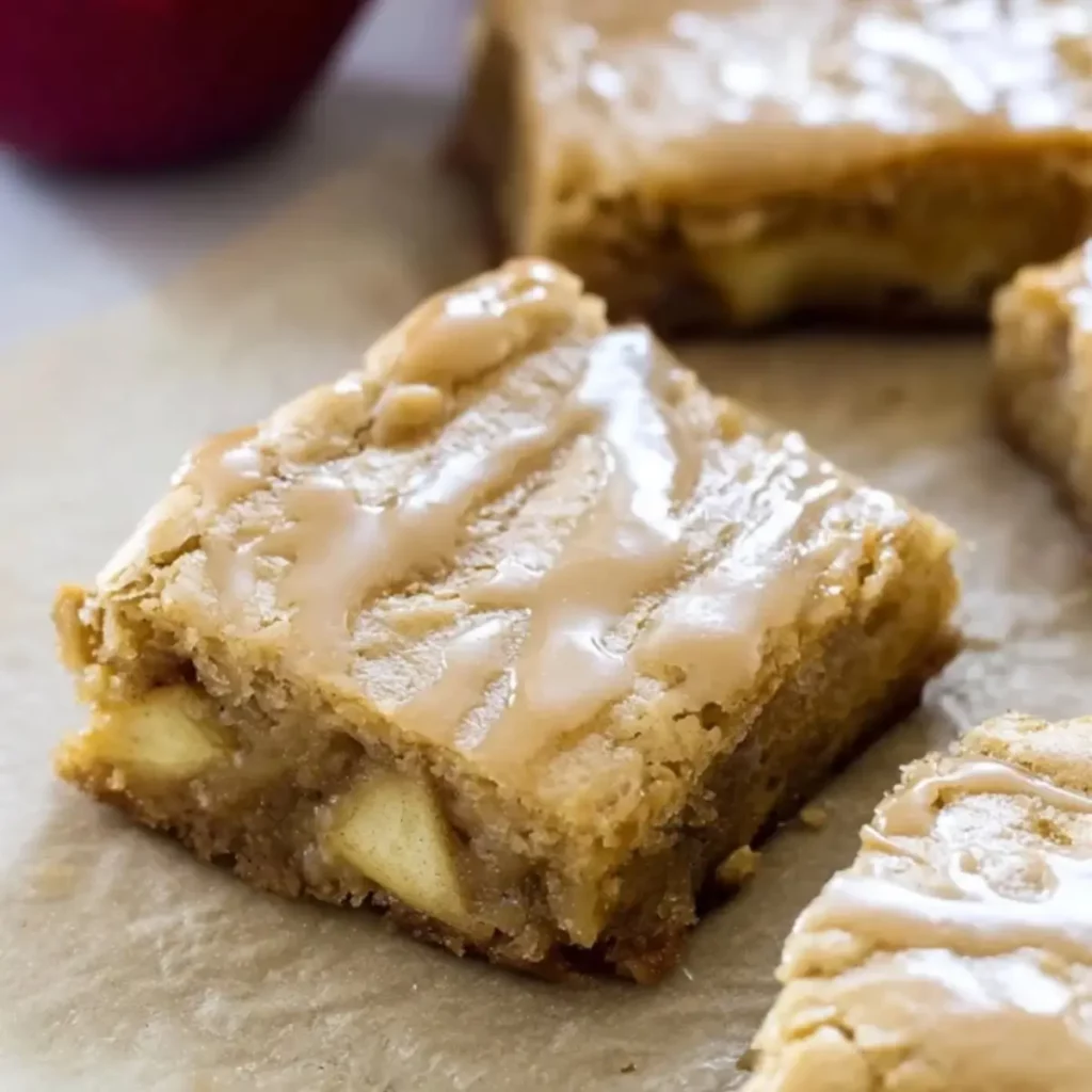 Maple Glazed Apple Blondies Recipe – Best Fall Treat - Recipe by Katherine