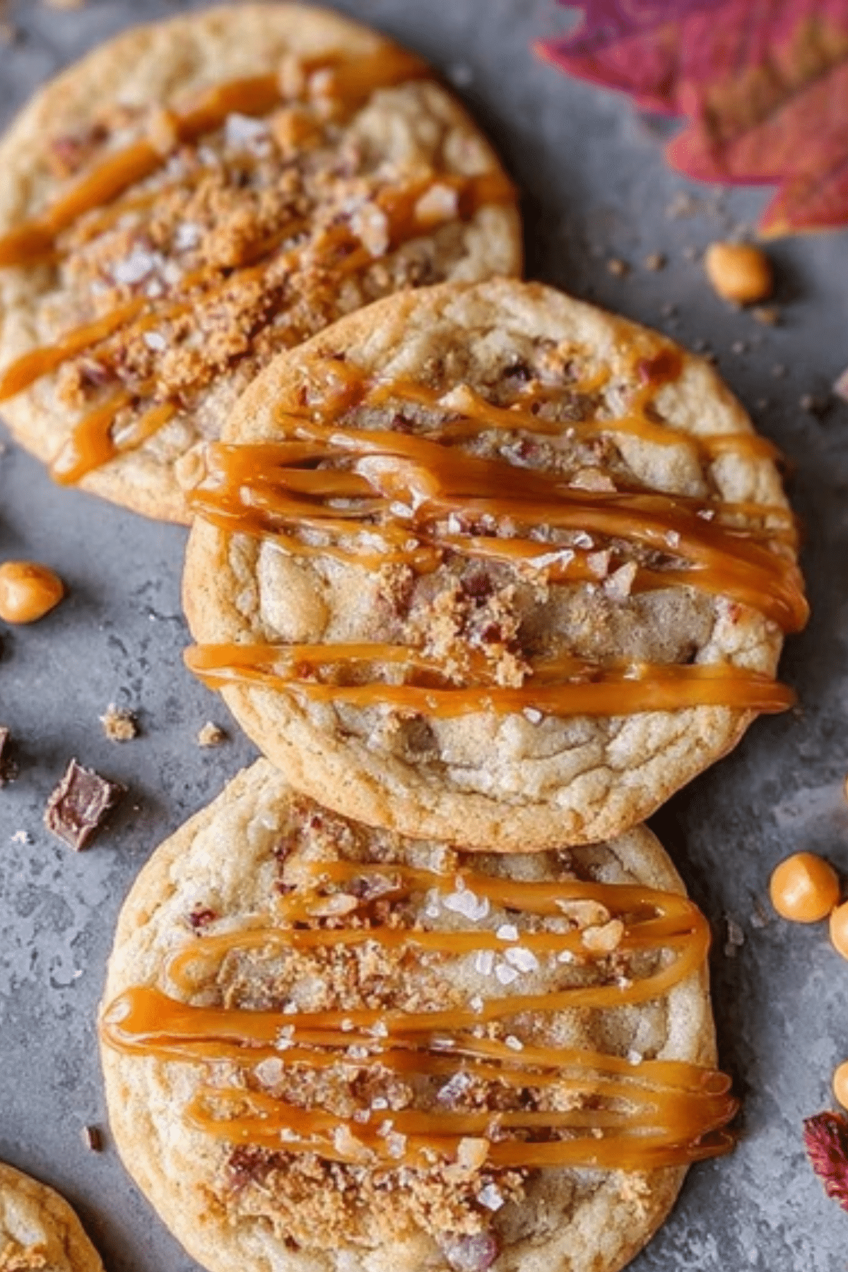 Salted Caramel Toffee Cookies – Easy Fall Recipe - Recipe by Katherine