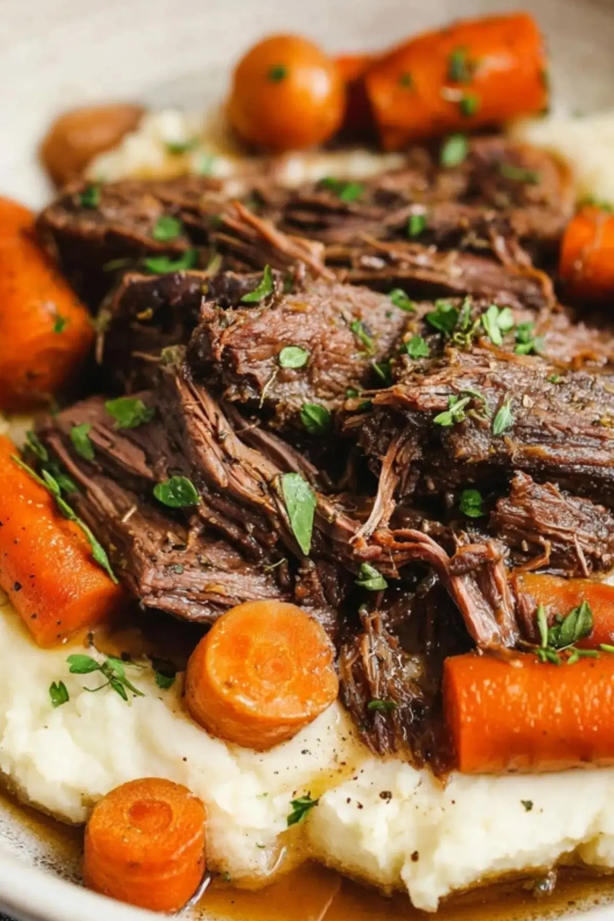 Slow Cooker Garlic Herb Pot Roast – Simple & Tender - Recipe by Katherine